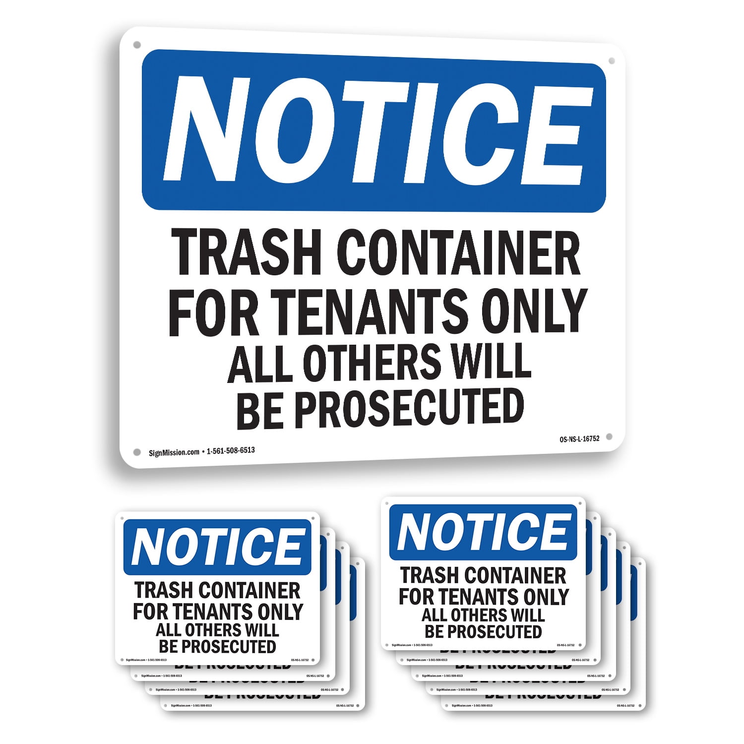 Trash Container Tenants Others Prosecuted OSHA Notice Rigid Plastic ...
