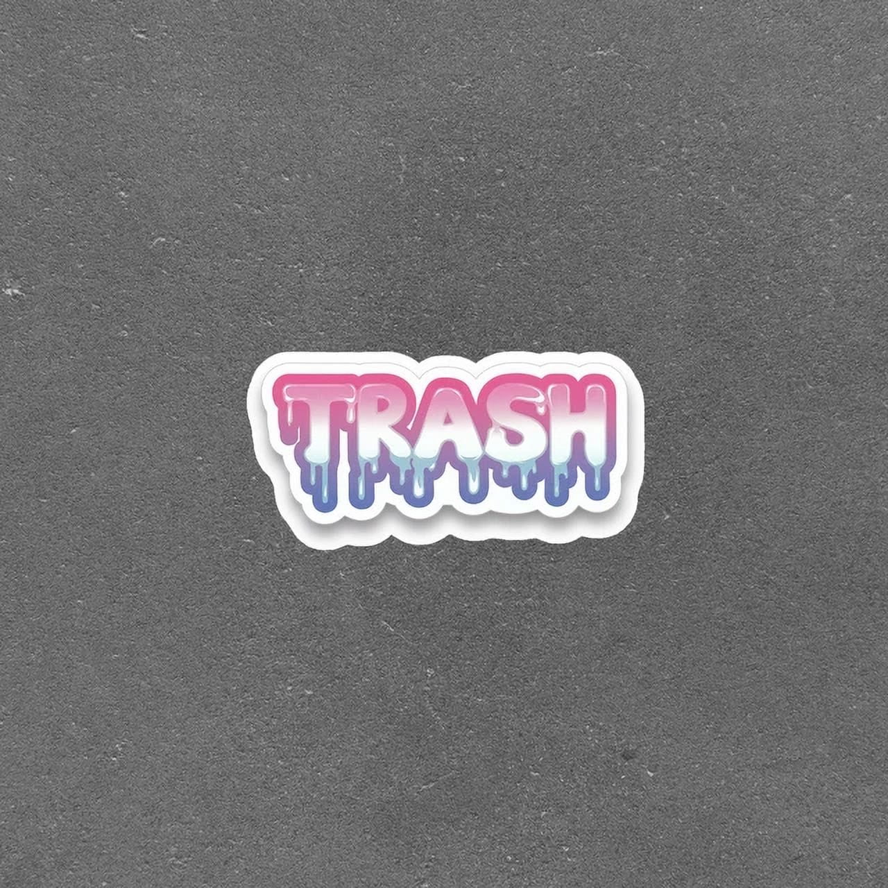 Trash Dripping Sticker - Fun Quirky Vinyl Decal For Laptops, Water ...