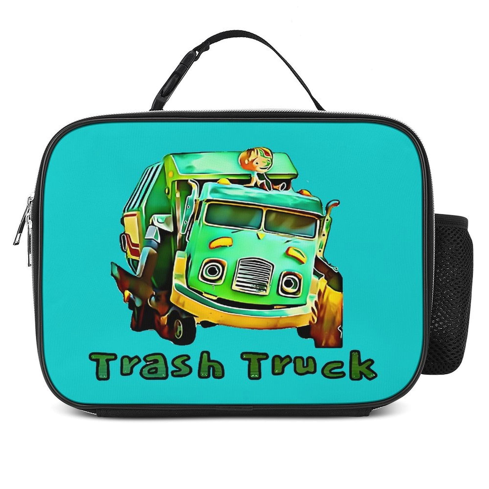 Trash Green Truck Reusable Lunch Bento Box Insulated Portable Handbags ...