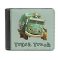 Trash Green Truck Wallet for Men Leather Purse Clutch Card Holders ...