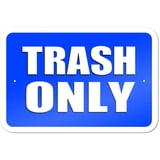 Trash Only Sign - Walmart.com