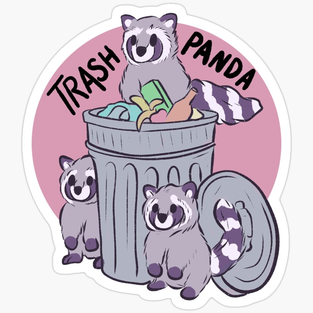 Trash Pandas Sticker Phone Decal Water Bottle Stickers Car Decals ...