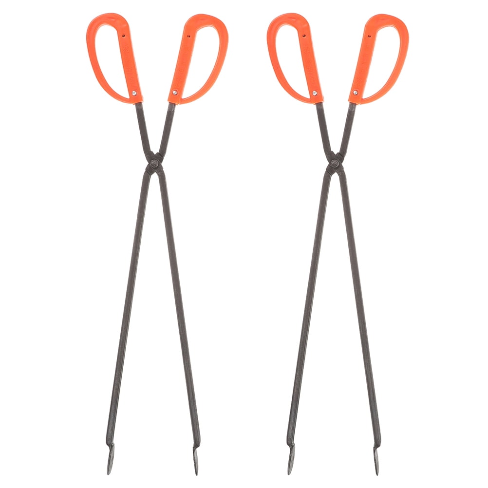 Hemoton Hemoton 2pcs Fireplace Tong Outdoor Trash Grabber Tool Metal ...