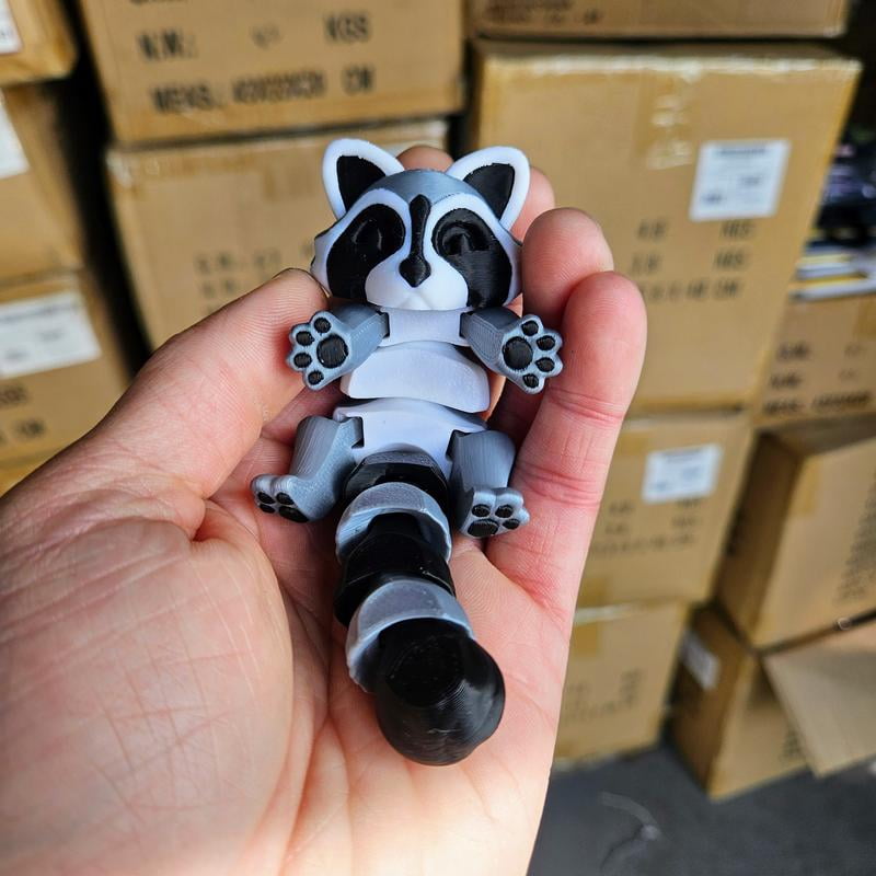 Trash Raccoon, Fox, Panda, Possum, Skunk - 3D Fidget - Collectible ...