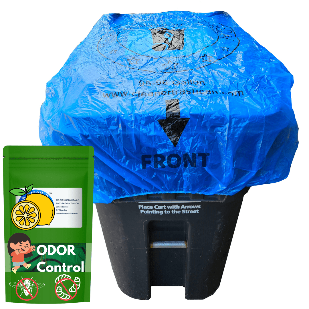 Trash Smell Buster, Trash Can Cover, Biodegradable Odor Eliminating Bag ...