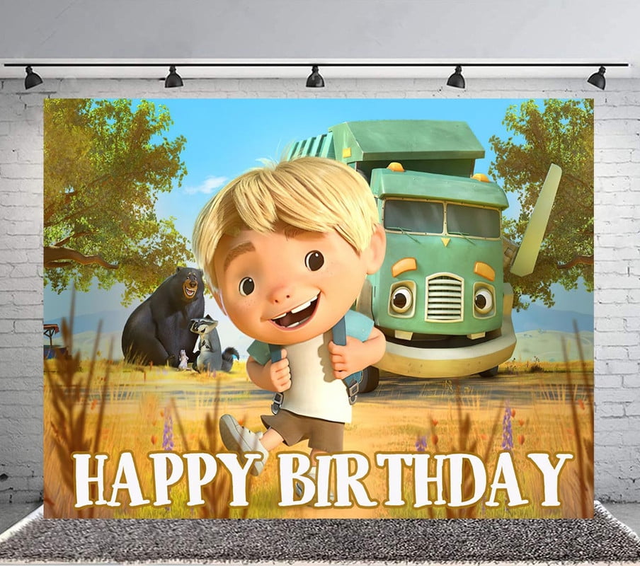 Trash Truck Backdrop Banner Party Supplies Poster Movie Theme ...