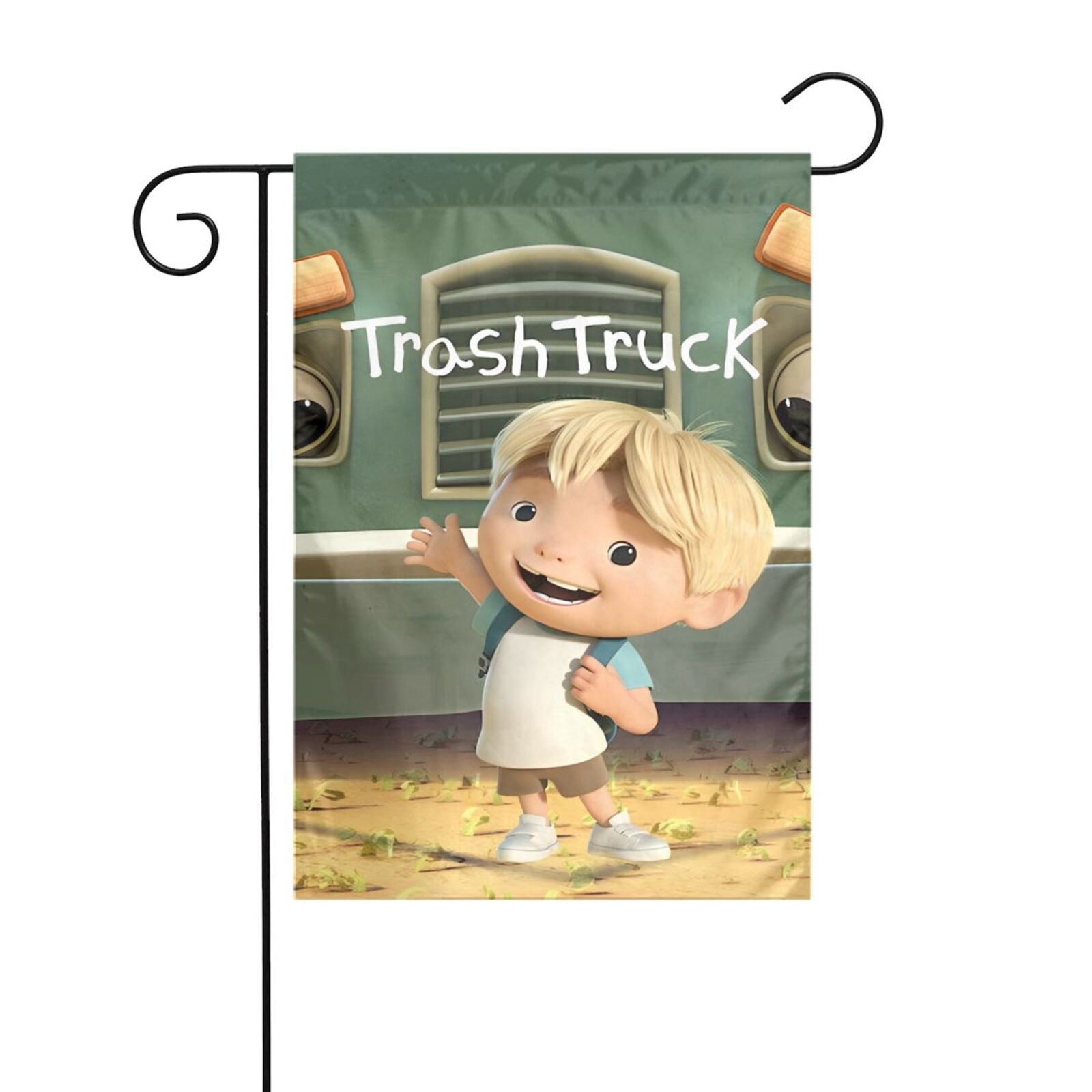 Trash Truck Garden Flag Vertical Double Sided Rustic Farmland Yard Lawn ...