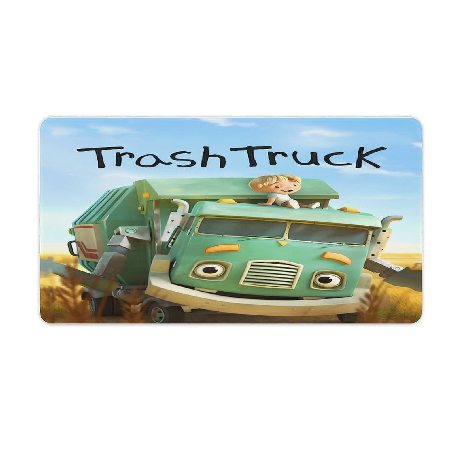 Trash Truck Large Mouse Pad Cartoon Mouse Pad Rectangle Mouse Pads for ...