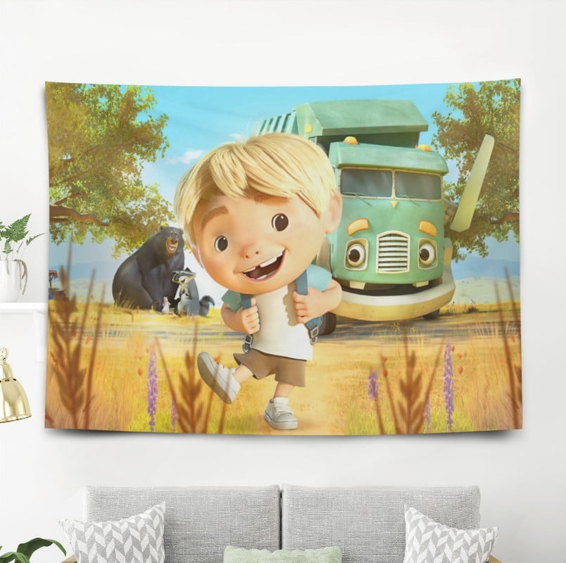 Trash Truck Tapestry Backdrop Background Poster Gift for Bedroom for ...