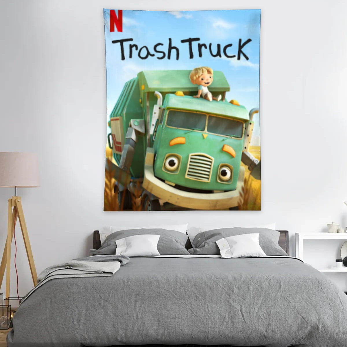 Trash Truck Tapestry Gift Wall Hanging Backdrop for Room Bedroom Girls ...