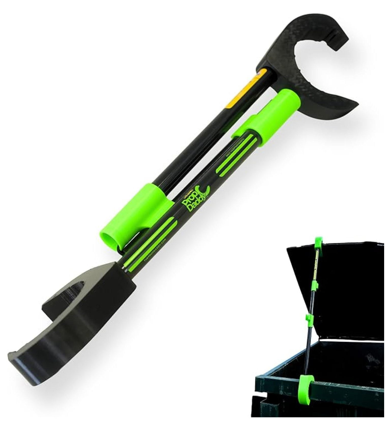 Trash and Recycling Dumpster Lid Prop Tool, Non-Contact Dumpster Opener ...