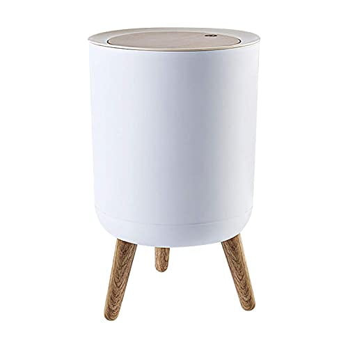 Trash can，7Liter/1.8 Gallon Garbage can with Press top Lid，Nordic ...