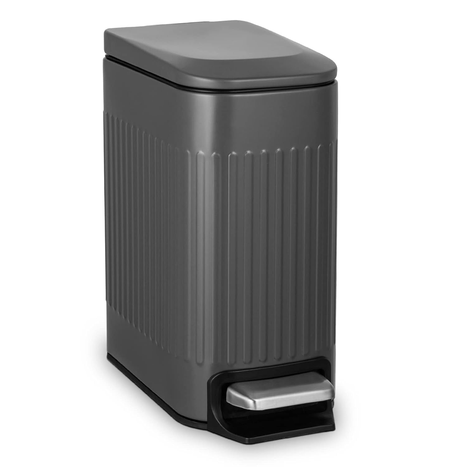 TrashAid Small 1.6 Gallon Stainless Steel Trash Can with Removable ...