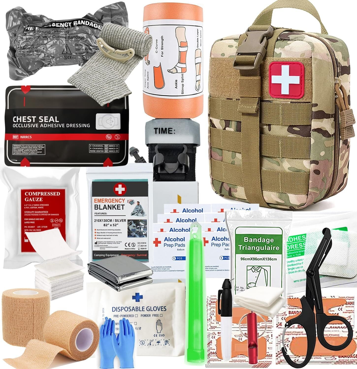Trauma Refill Kit Med Pack | Vented Chest Seal | Israeli Bandage ...