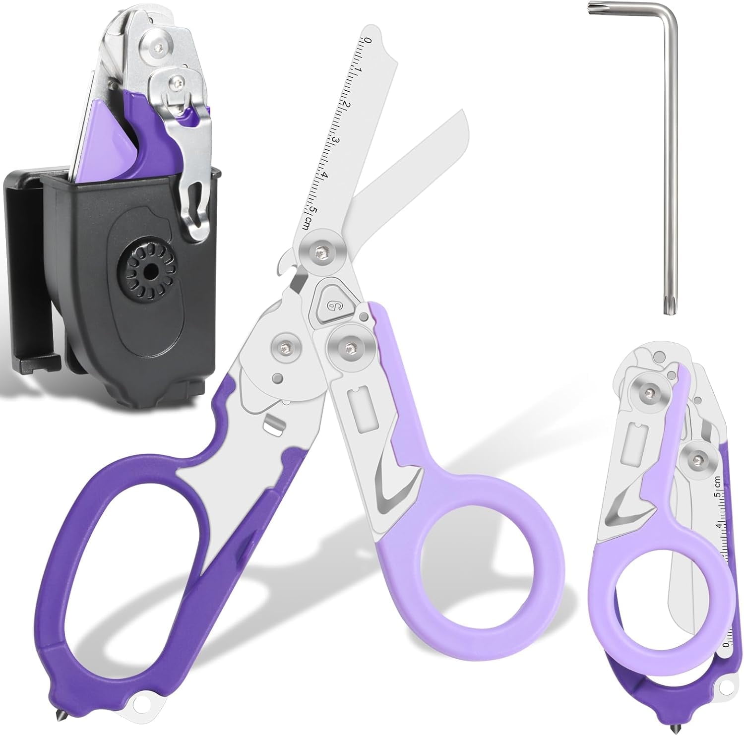 Trauma Shears, 6 In 1 Emergency Shears, Stainless Steel Foldable Trauma ...