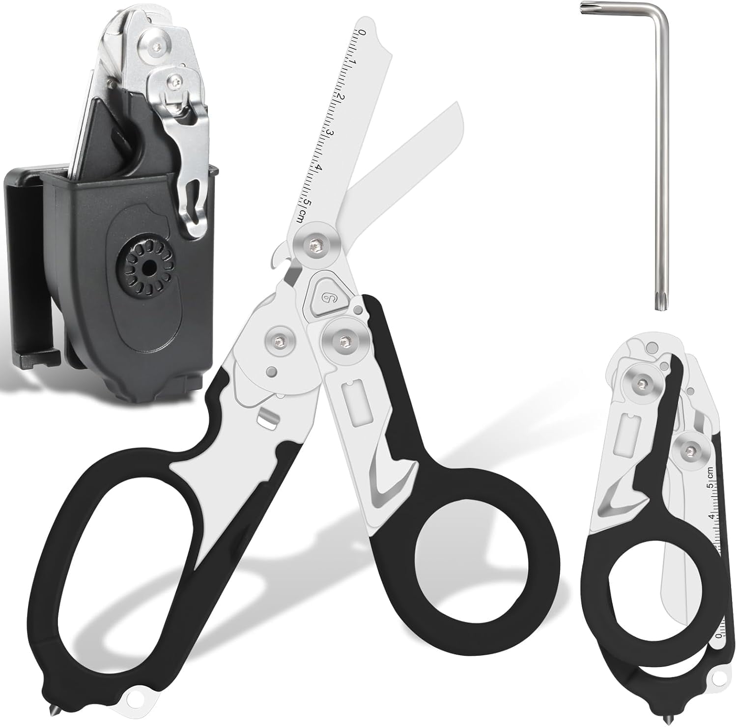Trauma Shears, 6 In 1 Emergency Shears, Stainless Steel Foldable Trauma ...