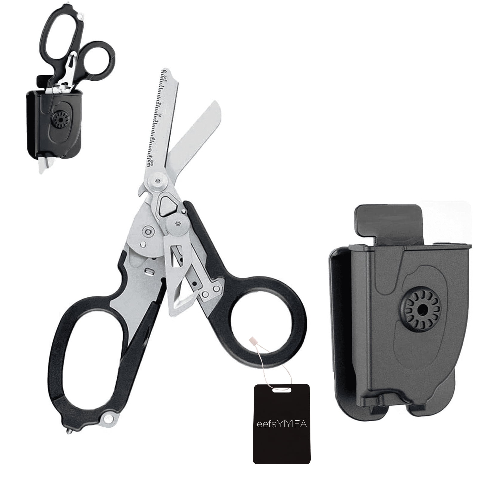 6-in-1 Trauma Shears, Folding Medical Scissors, Stainless Steel EMT ...