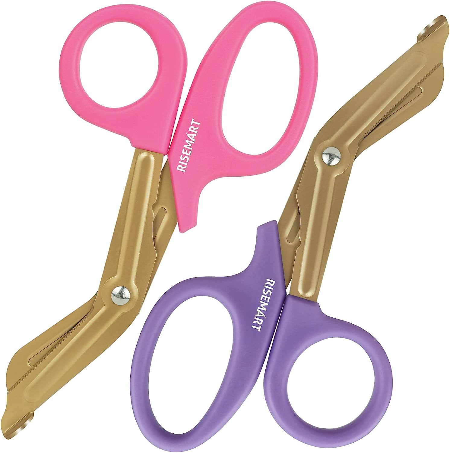 Trauma Shears - Bandage Scissors for Nurses, 7.5" Fluoride Coated Non ...