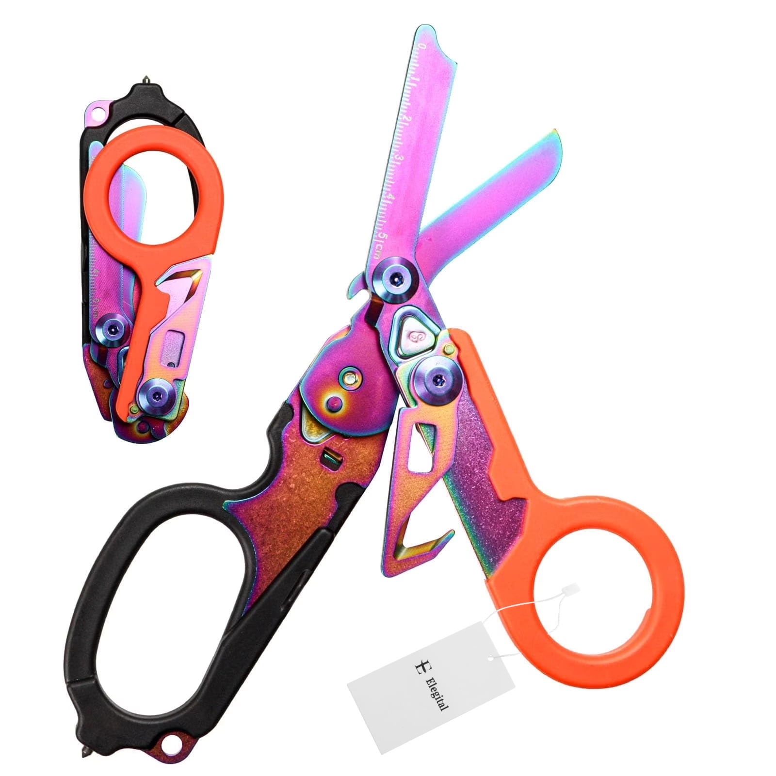 Trauma Shears, Stainless Steel Pocket Scissors Glass Breaker Emergency ...