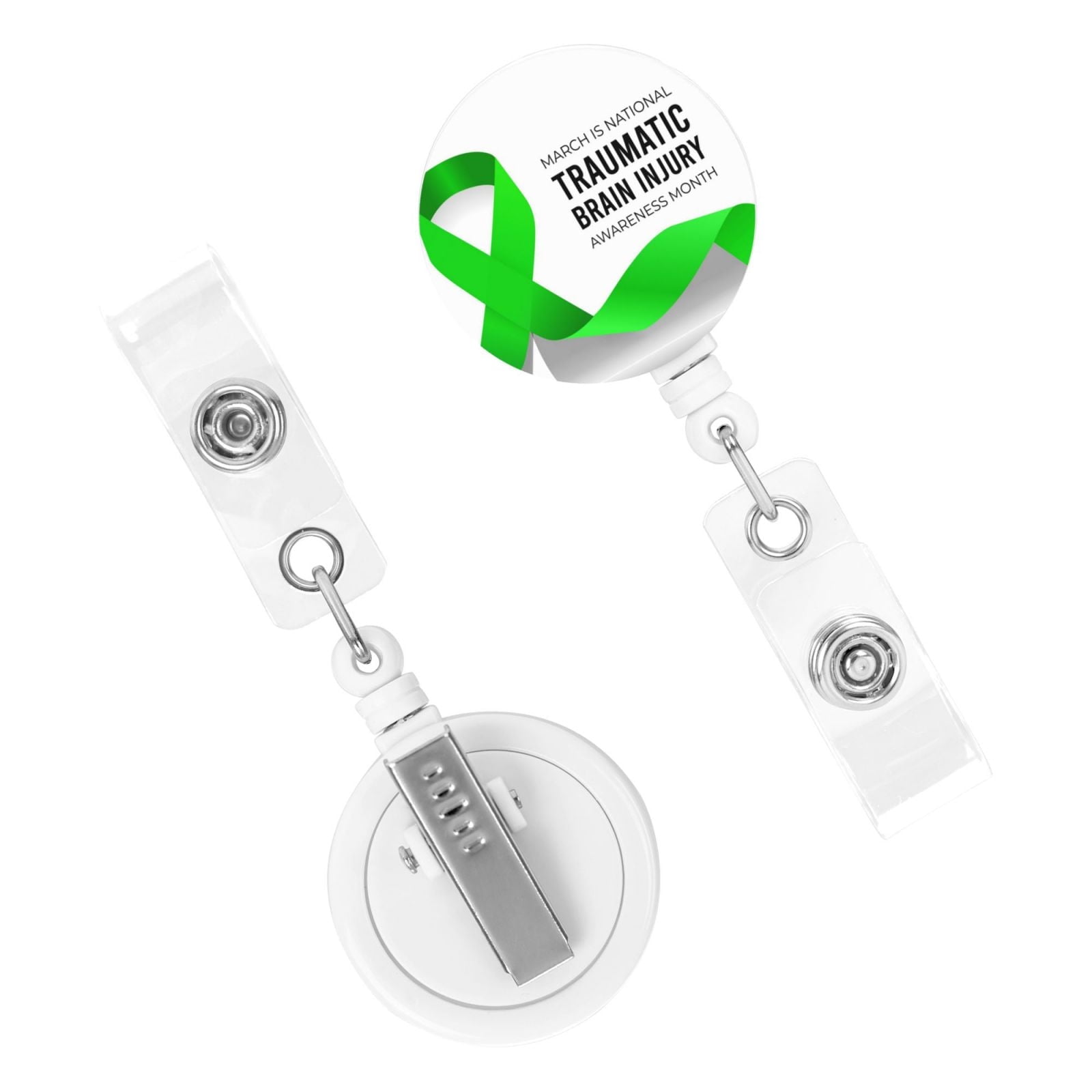 Traumatic Brain Injury Awareness Month Badge Reel Retractable Badge ...