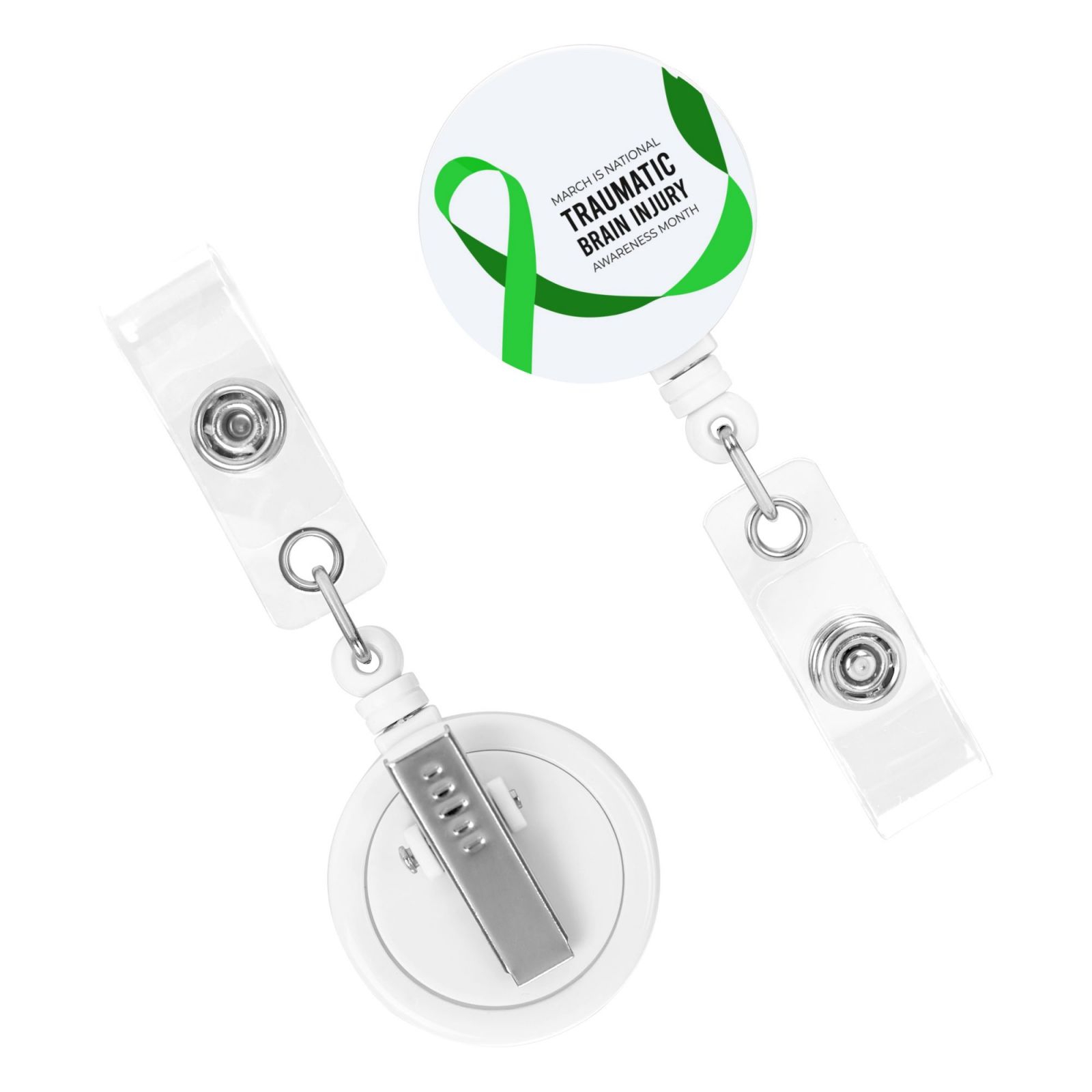 Traumatic Brain Injury Awareness Month Badge Reel Retractable Badge ...