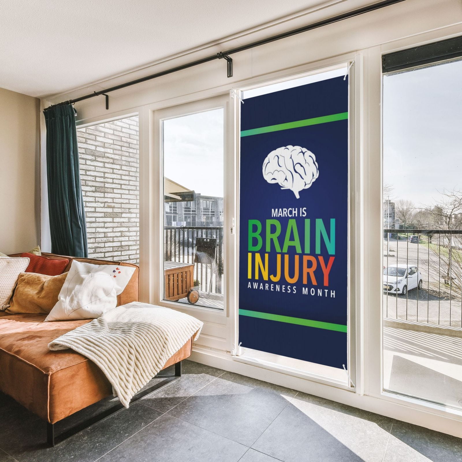 Traumatic Brain Injury Awareness Month Door Cover Decoration Backdrop ...