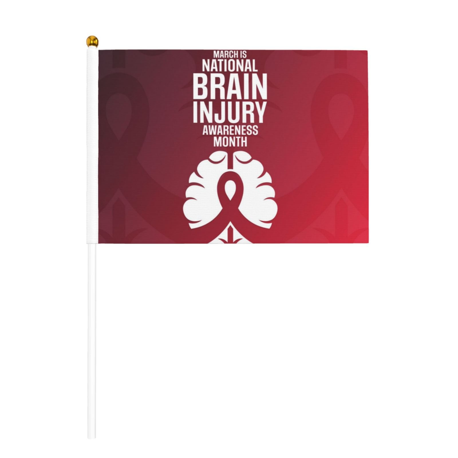 Traumatic Brain Injury Awareness Month Flag Small Mini Hand Held Flags ...