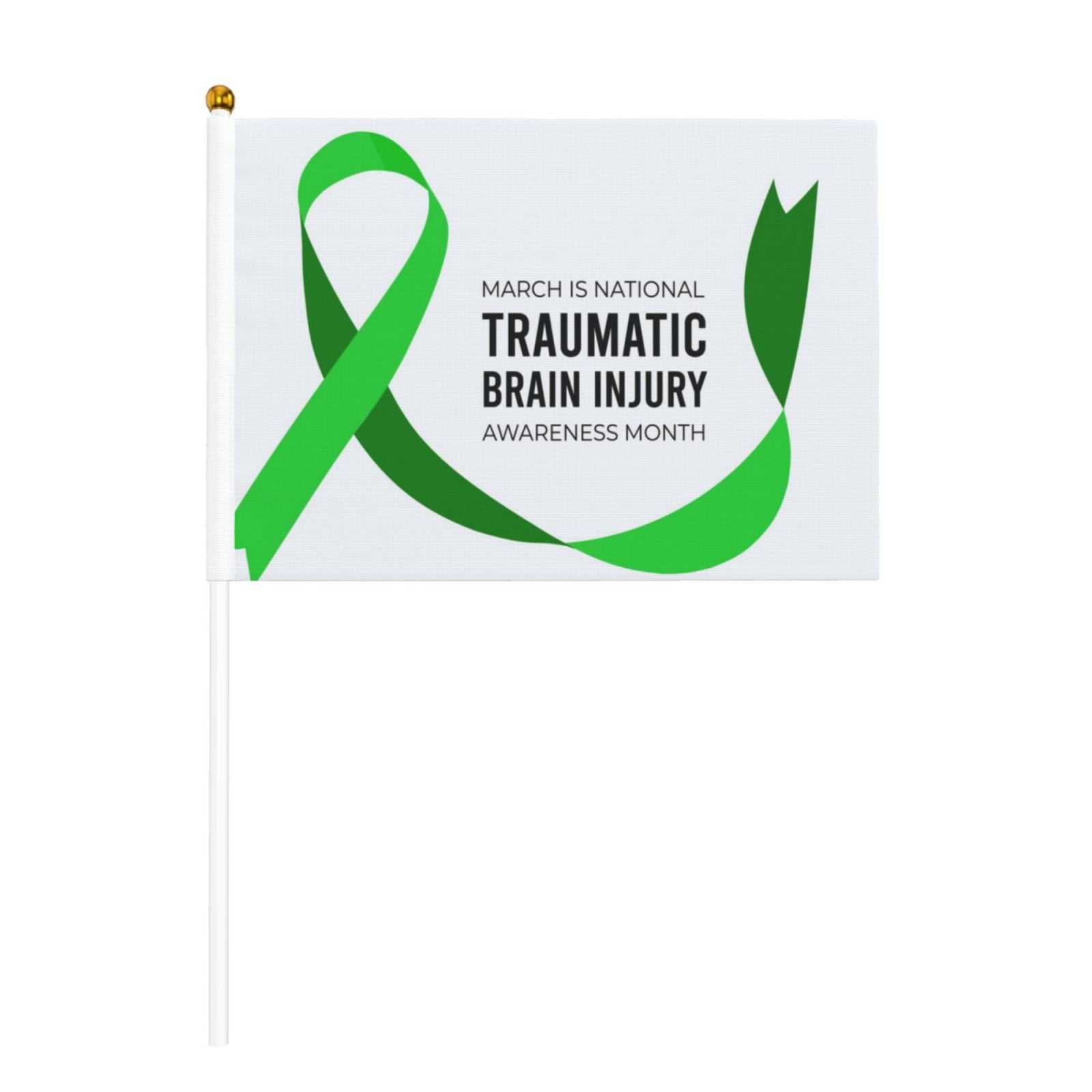 Traumatic Brain Injury Awareness Month Flag Small Mini Hand Held Flags Small Miniature Flags 5 ...