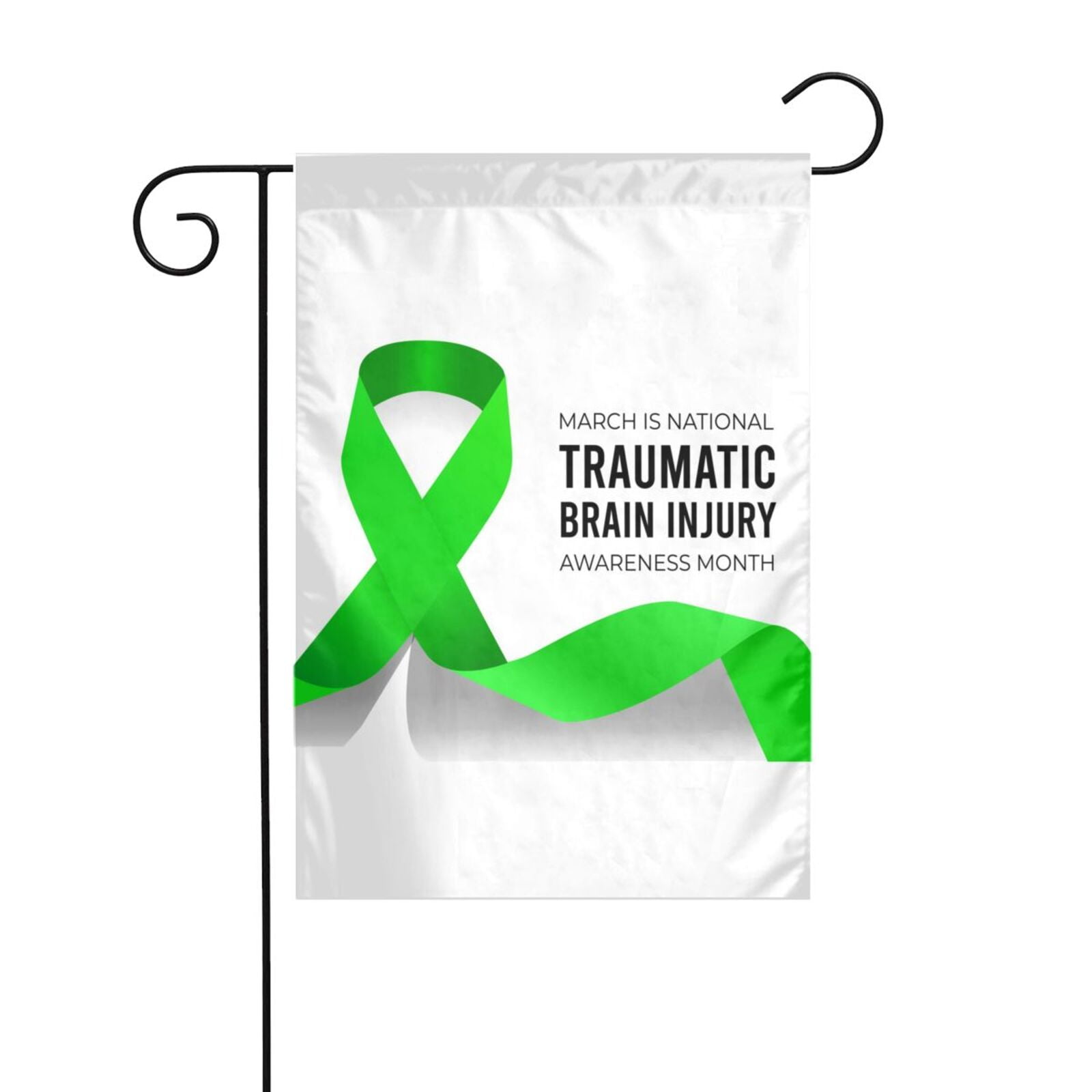 Traumatic Brain Injury Awareness Month Garden Flag Double Sided Yard Banner Flags 12*18 Inches ...