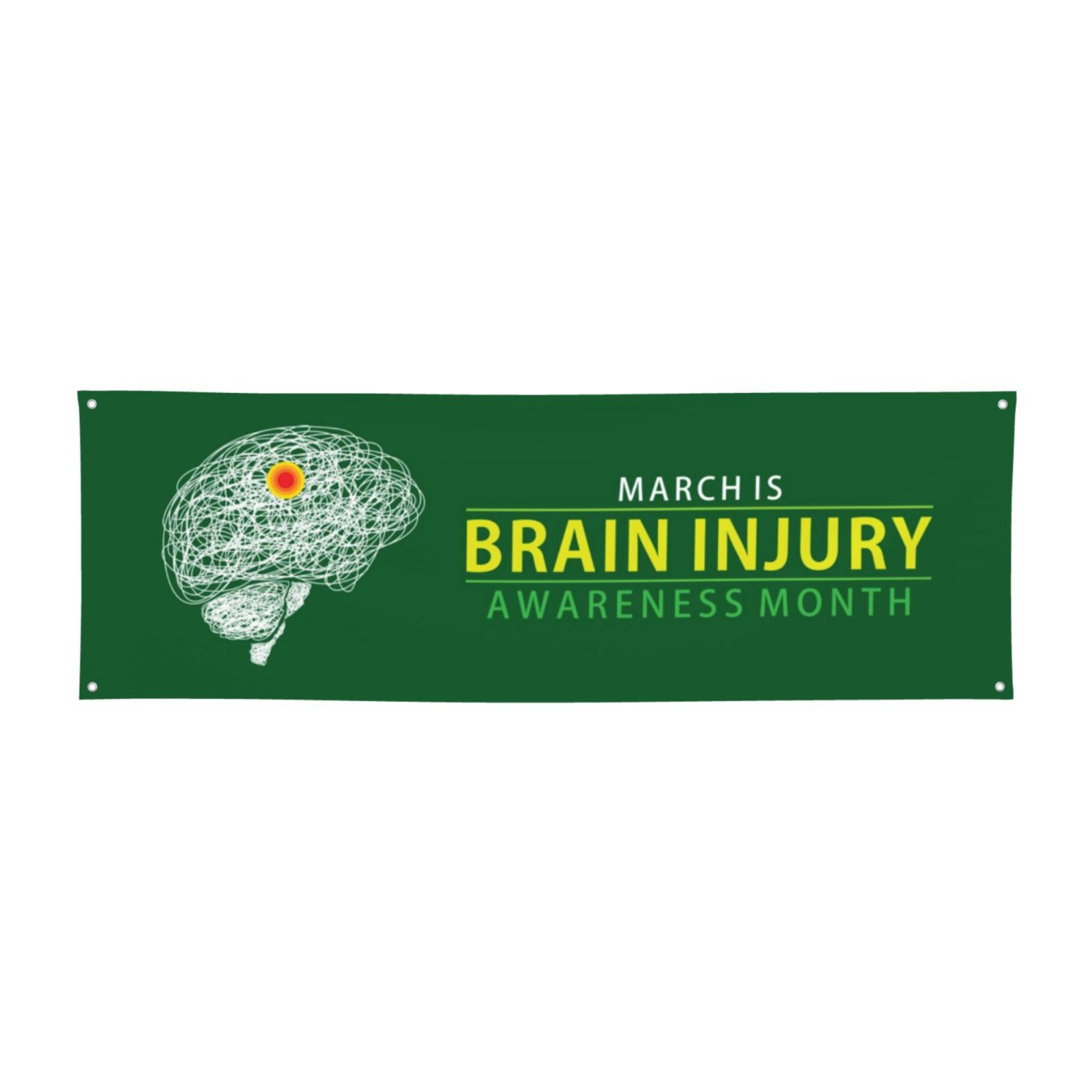 Traumatic Brain Injury Awareness Month Large Banner Party Decorations ...