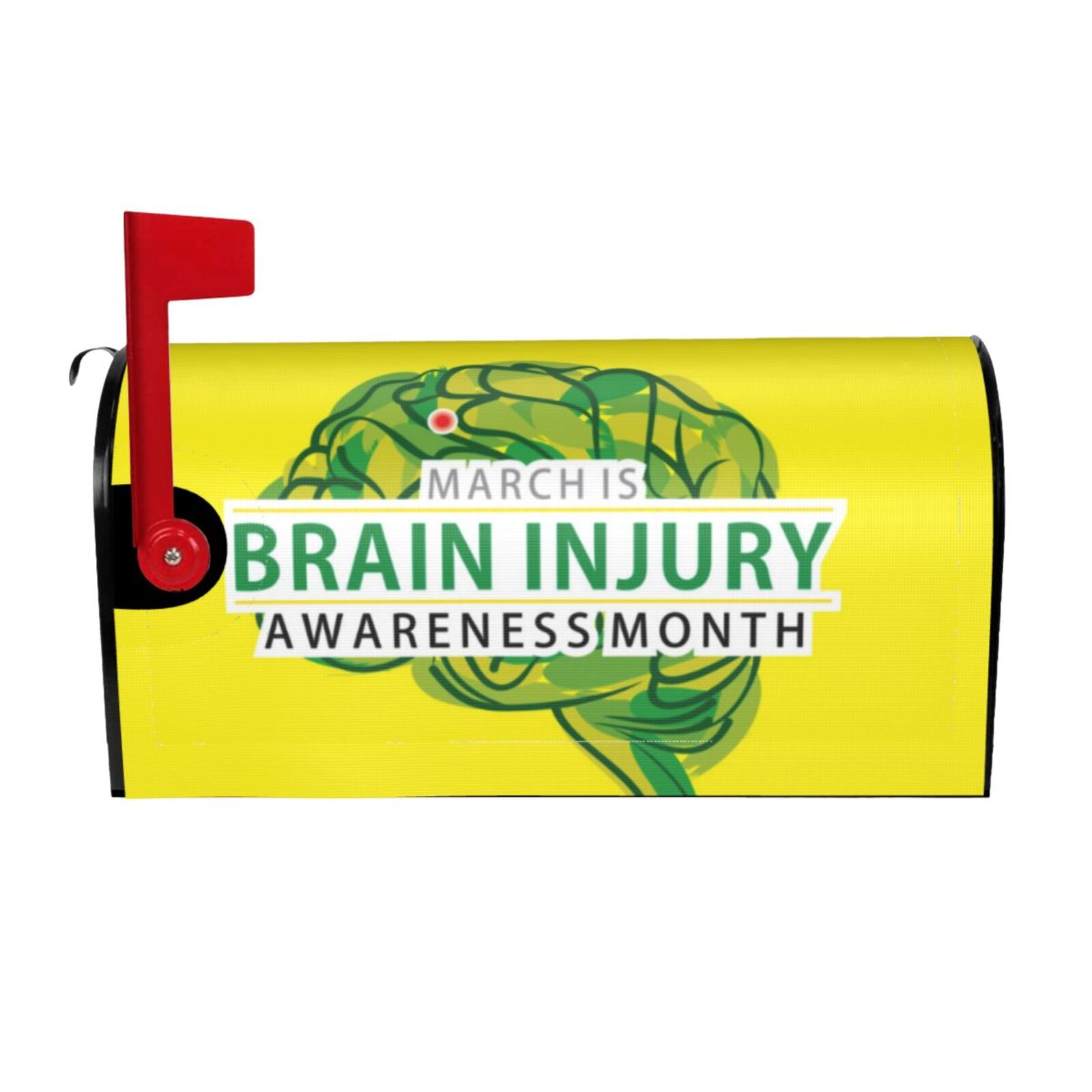 Traumatic Brain Injury Awareness Month Magnetic Mailbox Cover Post Box ...
