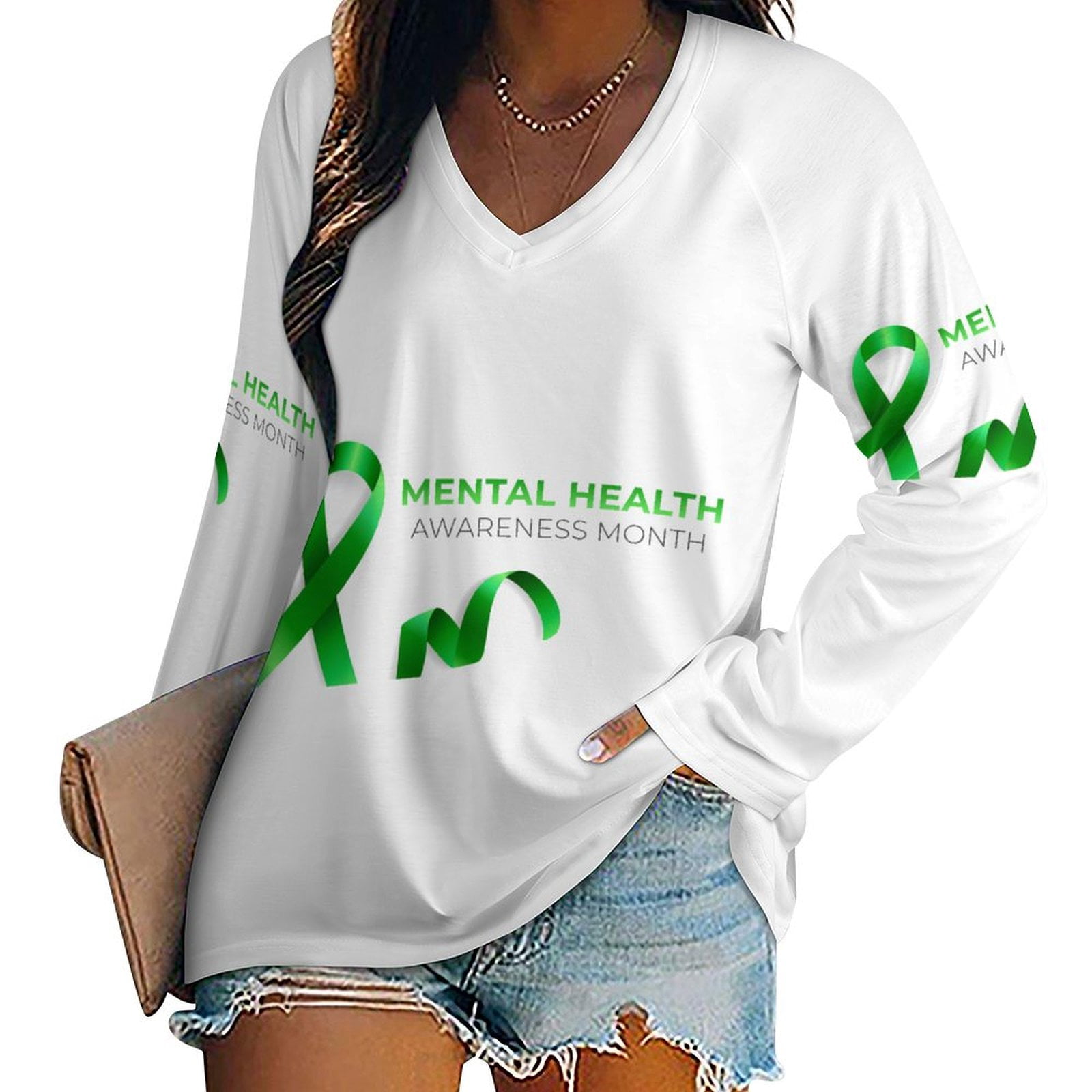 Traumatic Brain Injury Awareness Month Women's Long Sleeve Shirts ...