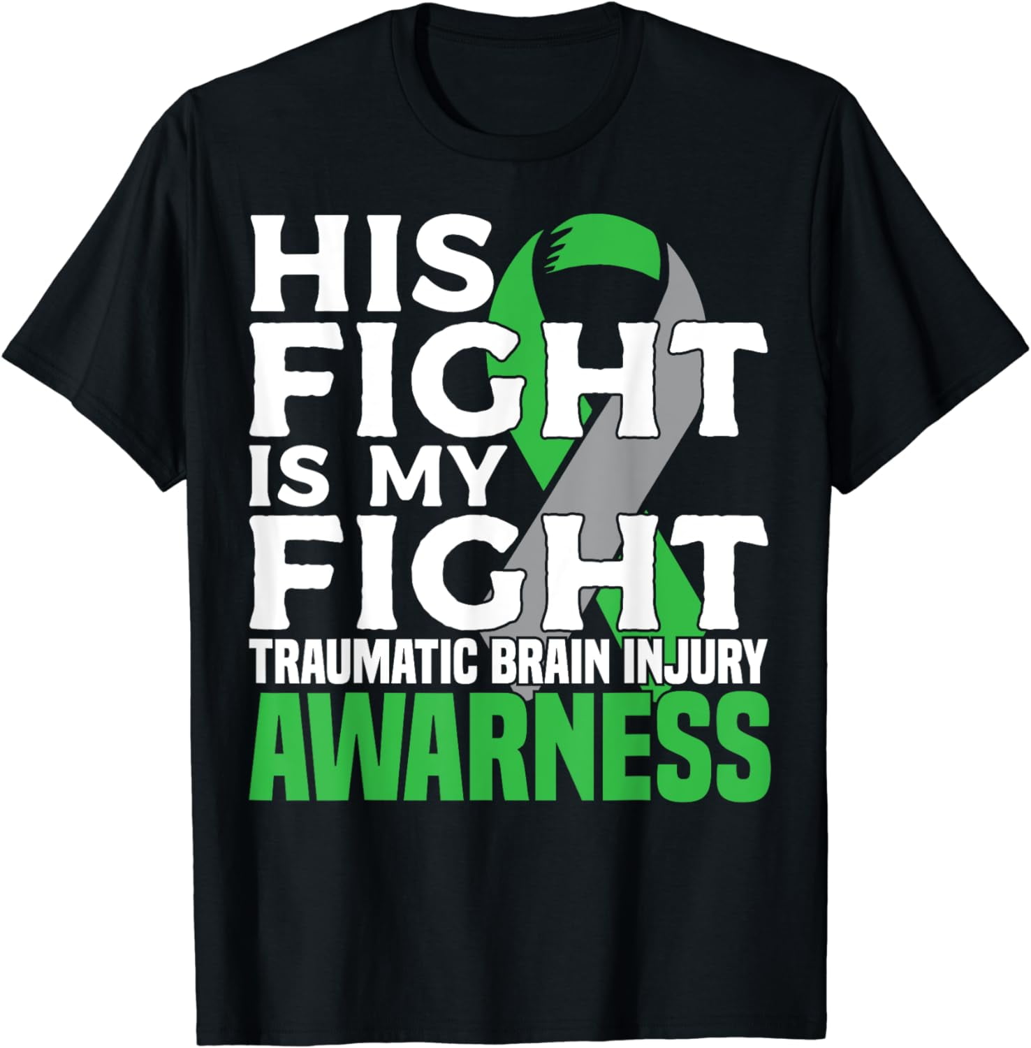Traumatic Brain Injury Awareness TBI Awareness Green Gift T-Shirt ...