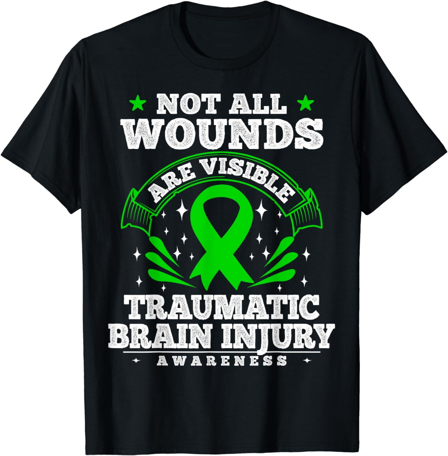 Traumatic Brain Injury Survivor - TBI Awareness Ribbon T-Shirt ...