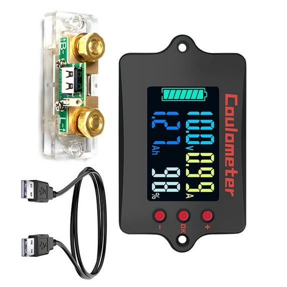 Travel 8-120V Tester Lightweight Coulomb Meter Lithium Batteries ...
