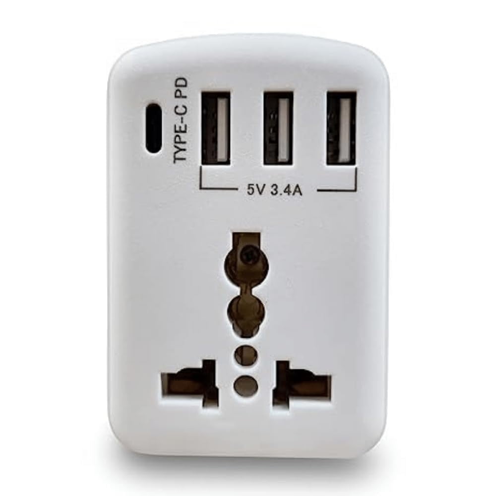 Travel Accessories Universal Travel Adapter with TypeC PD 5V3A Triple ...