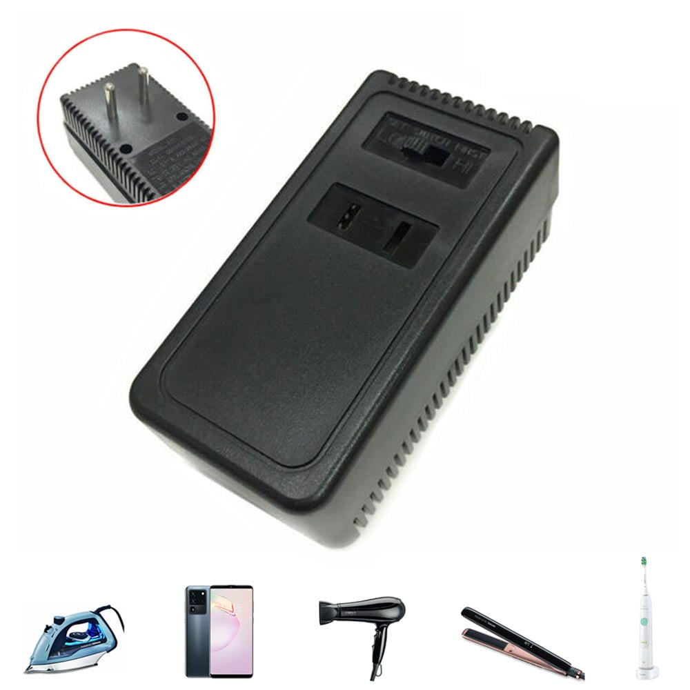 Travel Adapter 220V to 110V Voltage Power Dual Converter 2000 Watts ...