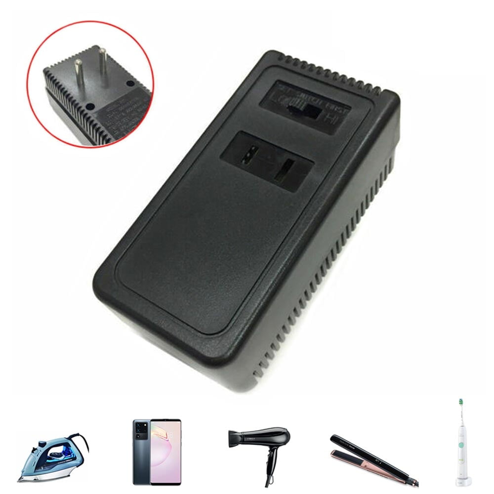 Travel Adapter 220V to 110V Voltage Power Dual Converter 2000 Watts ...