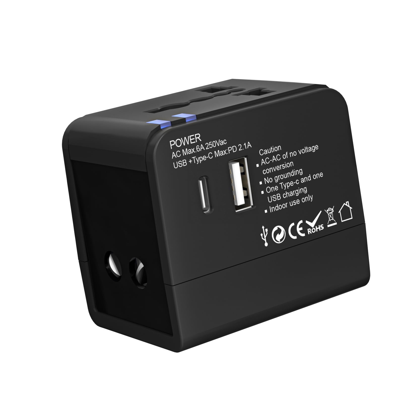 Travel Adapter with USB C, Universal All in One Worldwide Travel ...