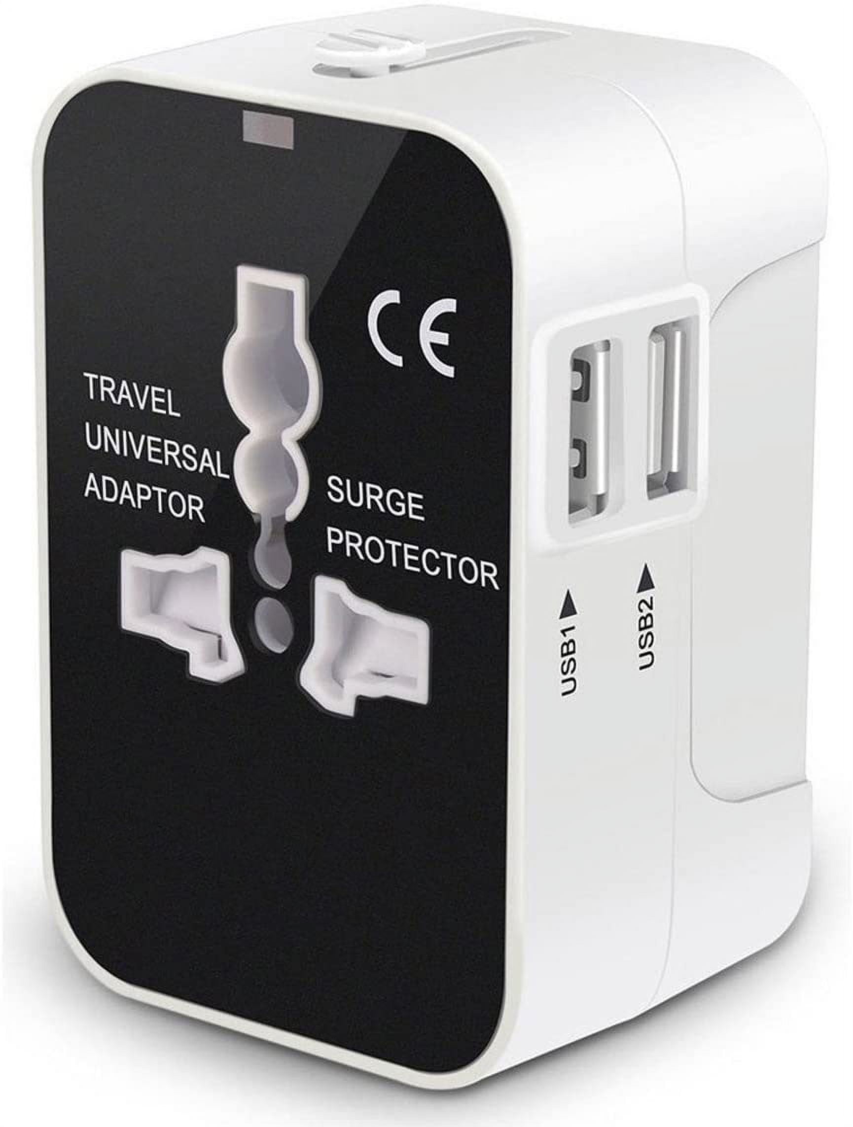 Travel Adapter, All in One Universal Power Wall Charger AC Power Plug ...