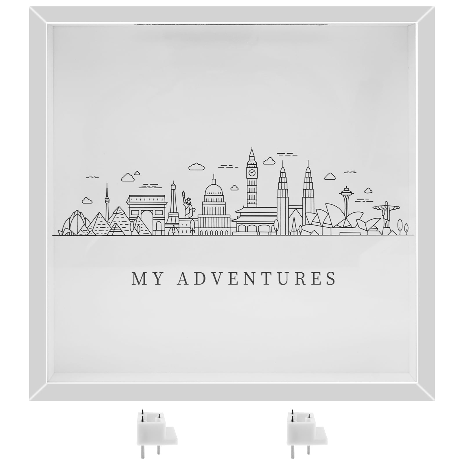 Travel Adventure Archive Shadow Box for Memories, Travel Shadow Boxes ...