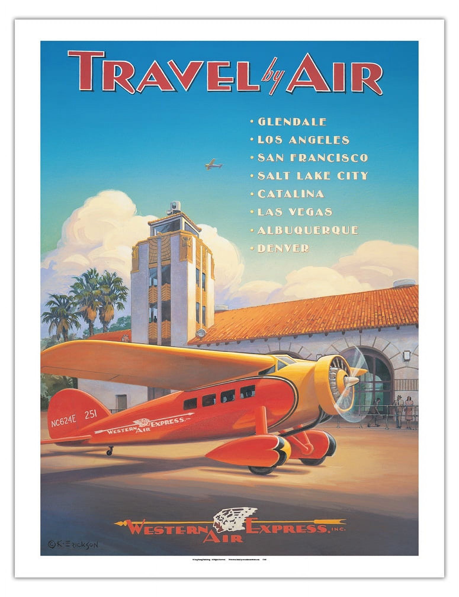Travel by Air - Western Air Express - Glendale California - Grand ...