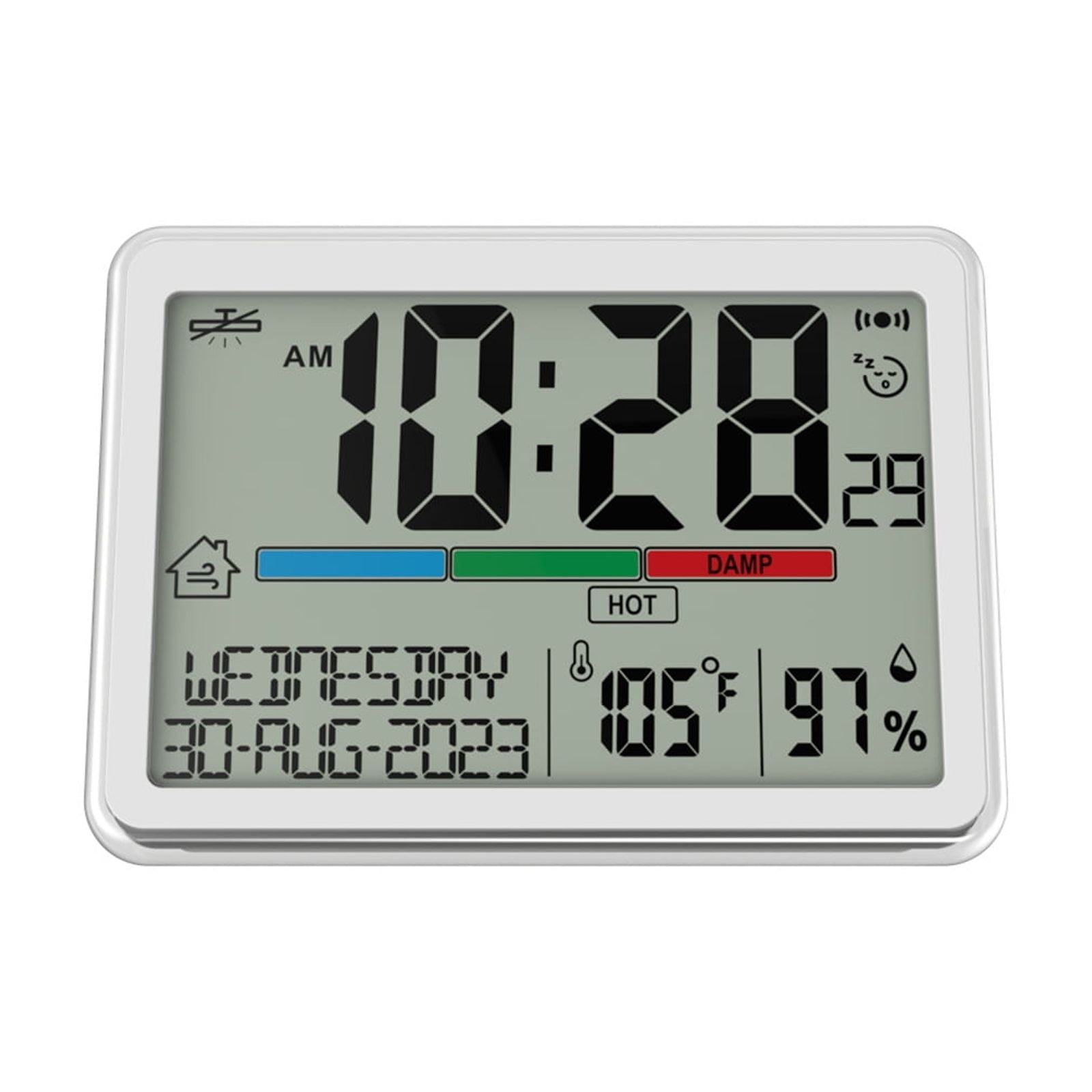 Travel Alarm Clock Battery Operated, Battery Powered Alarm Clock with ...