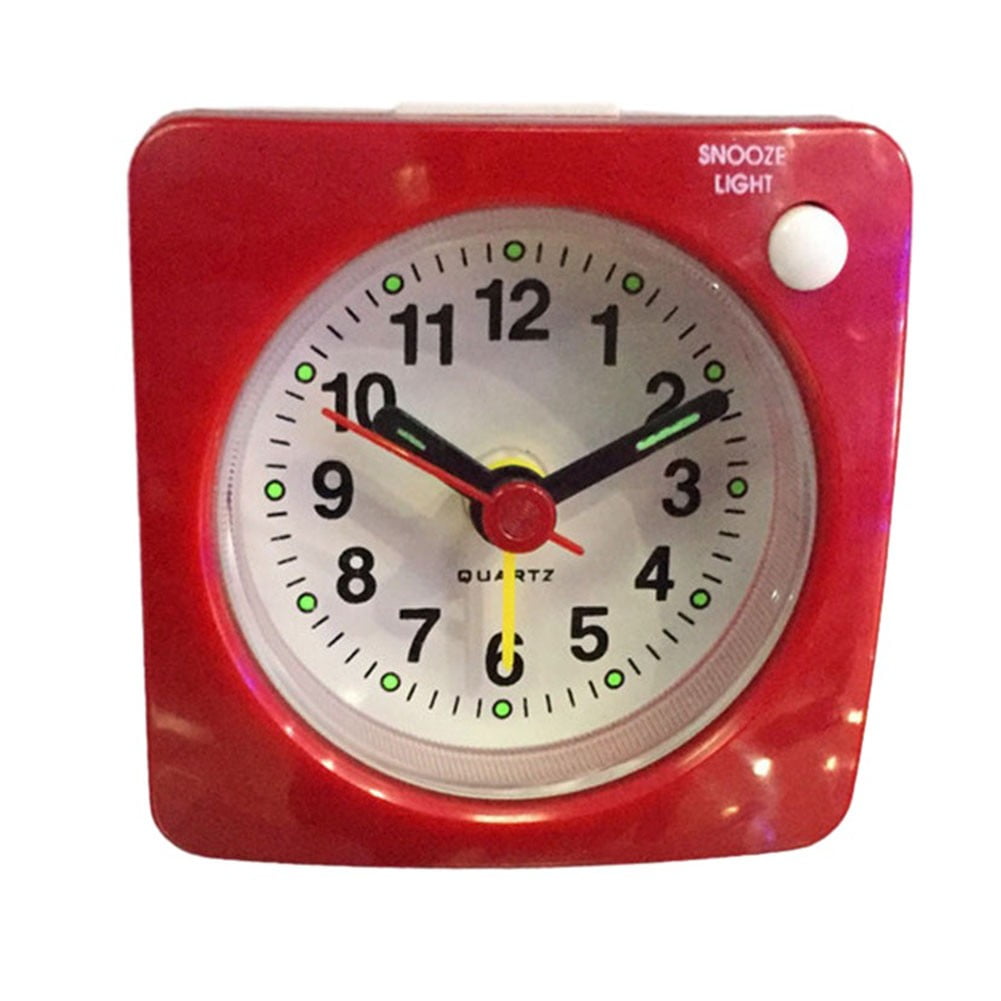 Travel Analog Alarm Clock, 2.4 inch, Ultra Small Clock with Snooze and ...