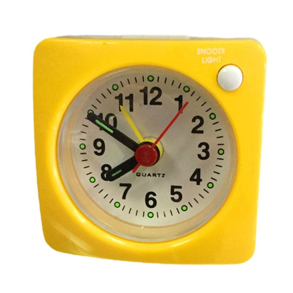 Travel Analog Alarm Clock, 2.4 inch, Ultra Small Clock with Snooze and ...