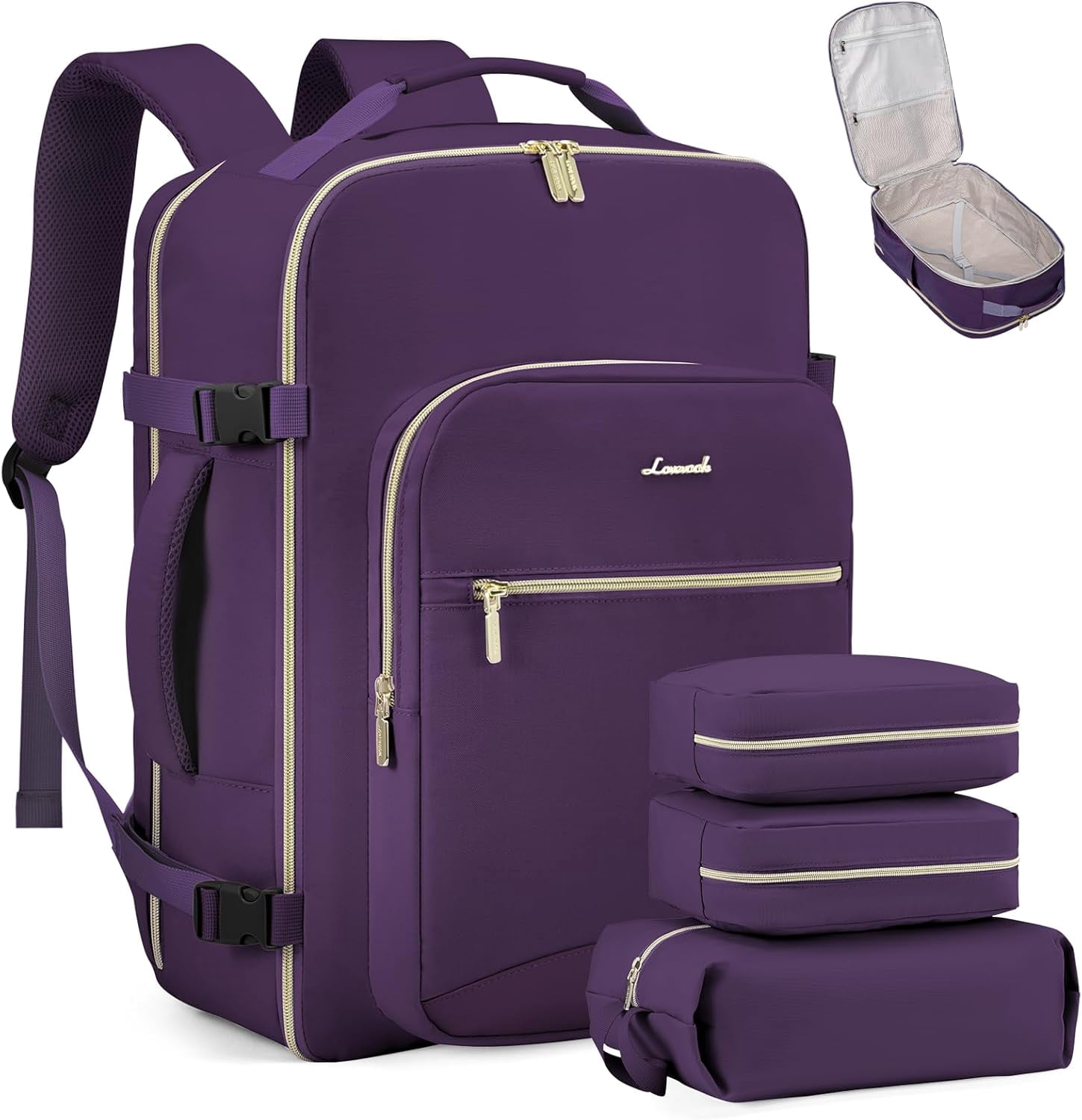 Travel Backpack for Carry-on, 50L Waterproof with 18 Inch Laptop ...