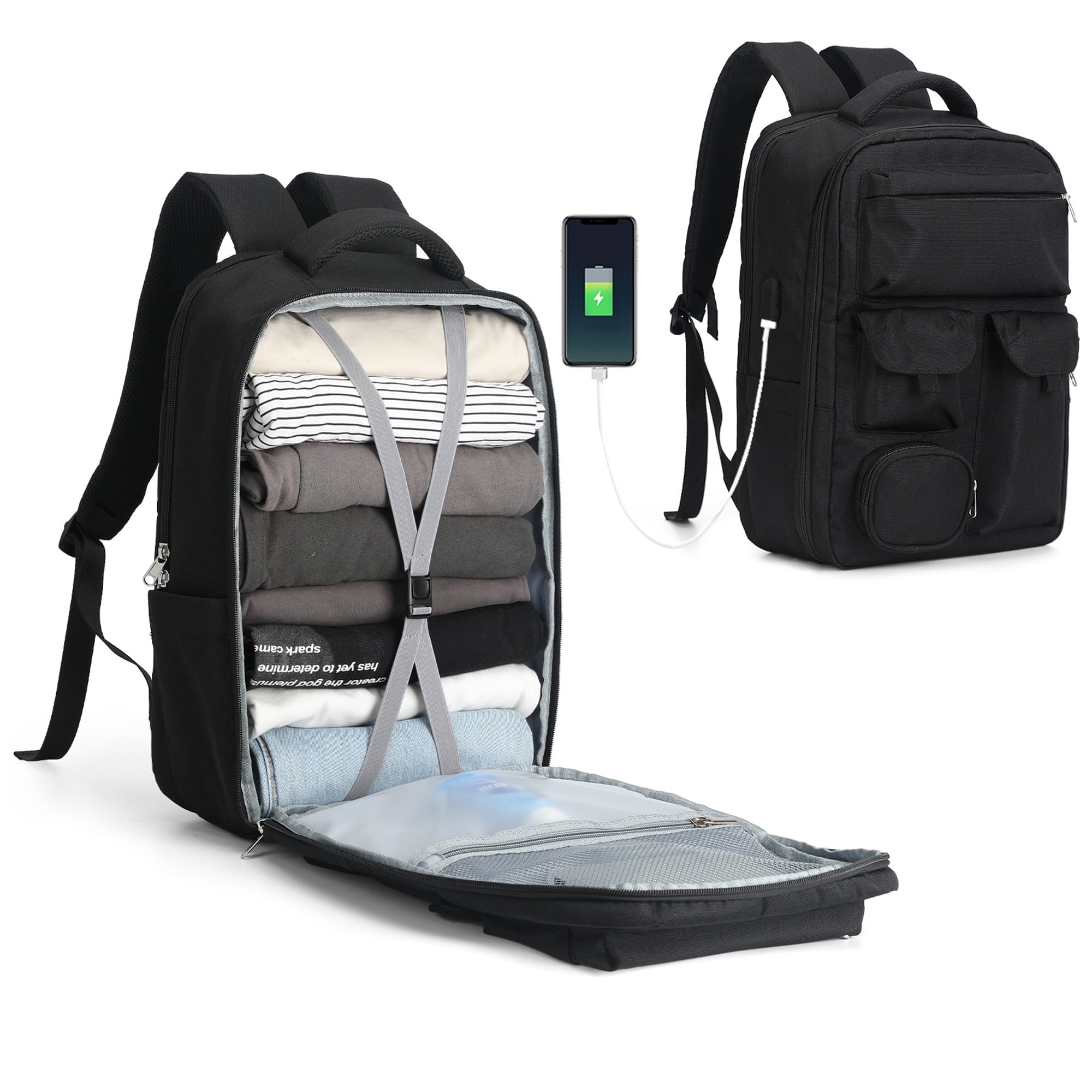 Lightweight & Large Capacity Traveling Tech Backpack for Work, Flights ...