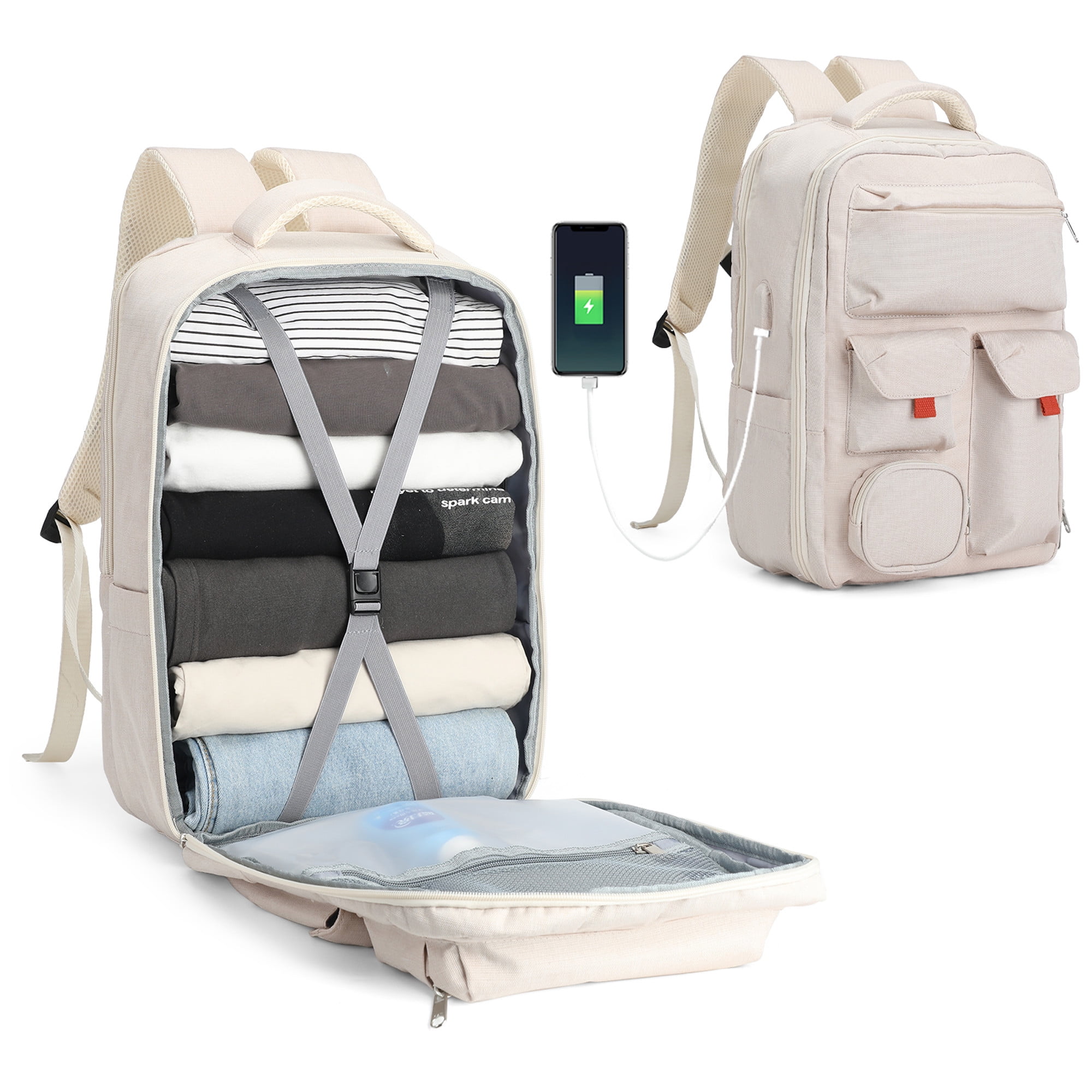 Travel Backpack For Women and Men, Carry On Bags for Airplanes, Large ...