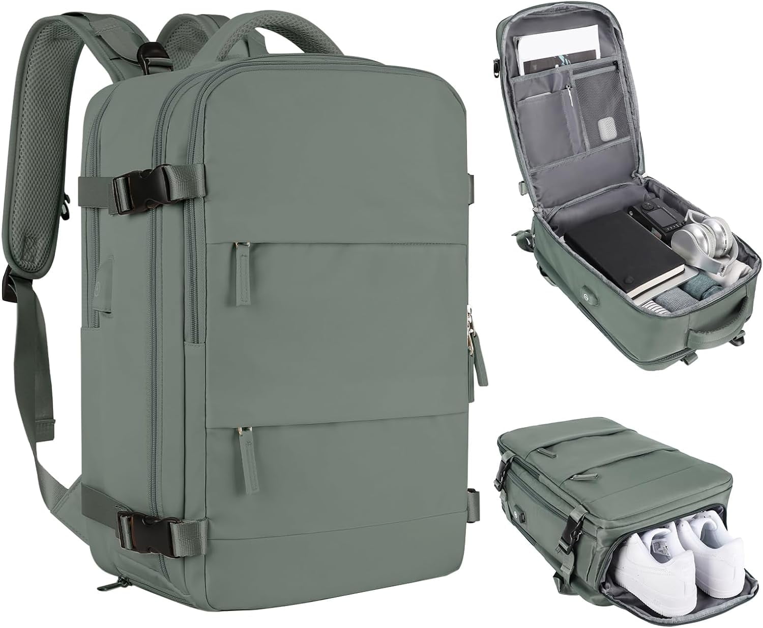 Travel Backpack For Women Men, Lightweight Carry On Backpack Waterproof ...