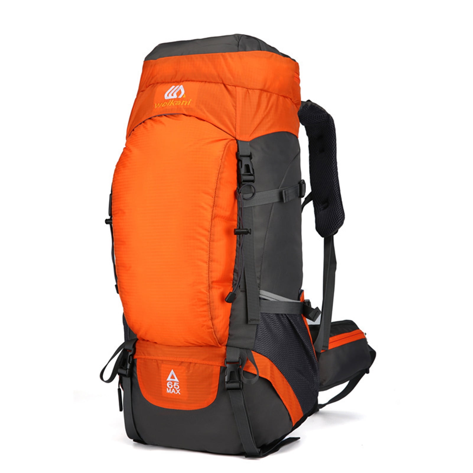 Travel Backpack Large Capacity Multi-compartments Zipper Closure Side ...
